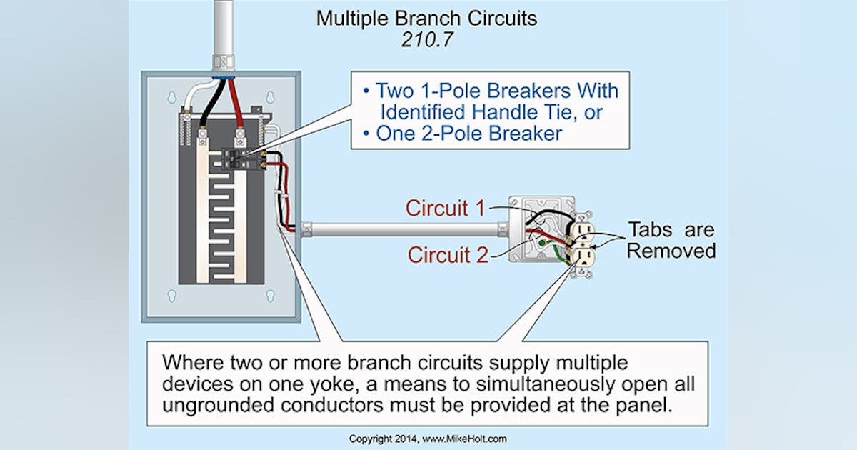 Code Q&A: Multiple Branch Circuits | EC&M Code Q&A: Multiple Branch Circuits | EC&M