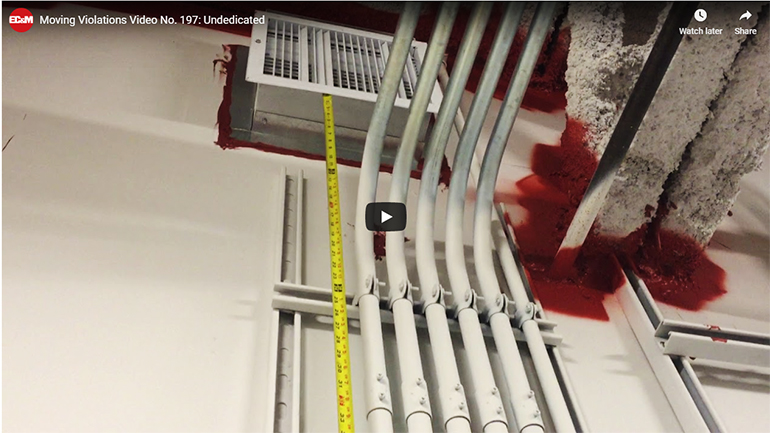 Moving Violations Video No. 197: Undedicated | EC&M