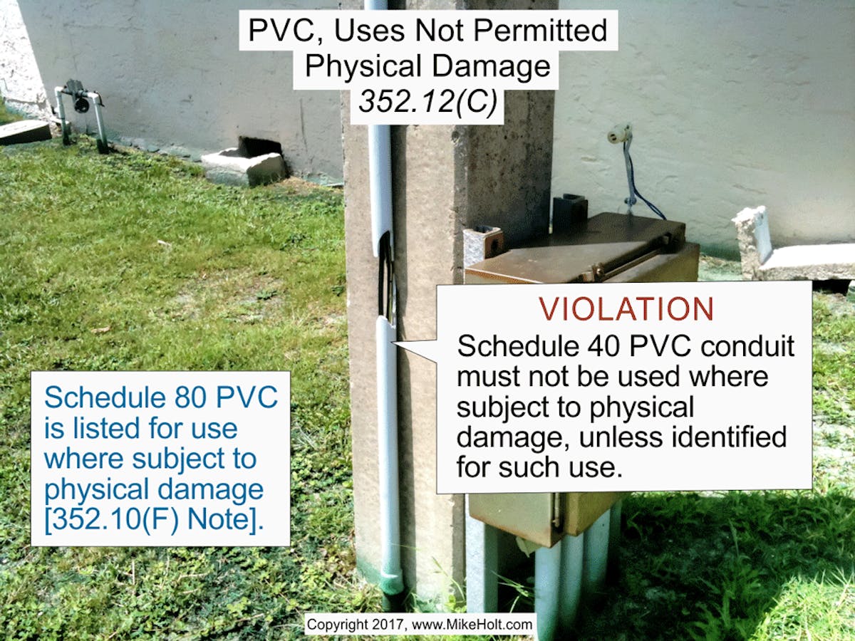 Stumped by the Code? Uses permitted for PVC conduit by the NEC | EC&M