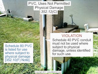Stumped by the Code? Uses permitted for PVC conduit by the NEC | EC&M