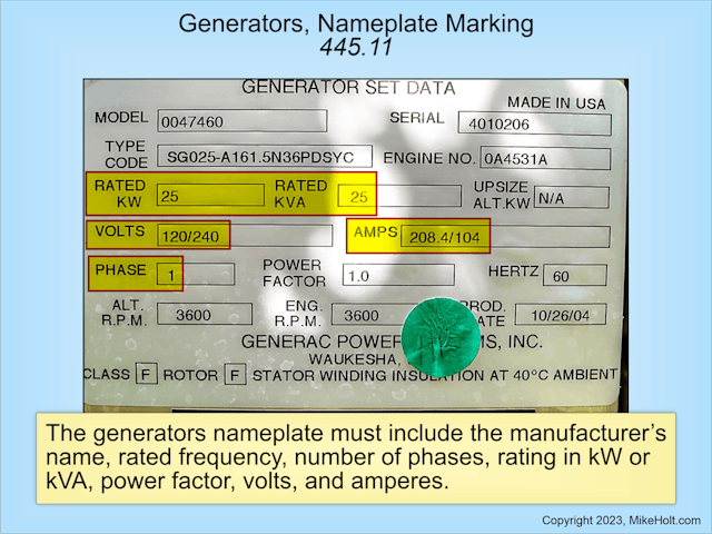 NEC Requirements for Generators | EC&M