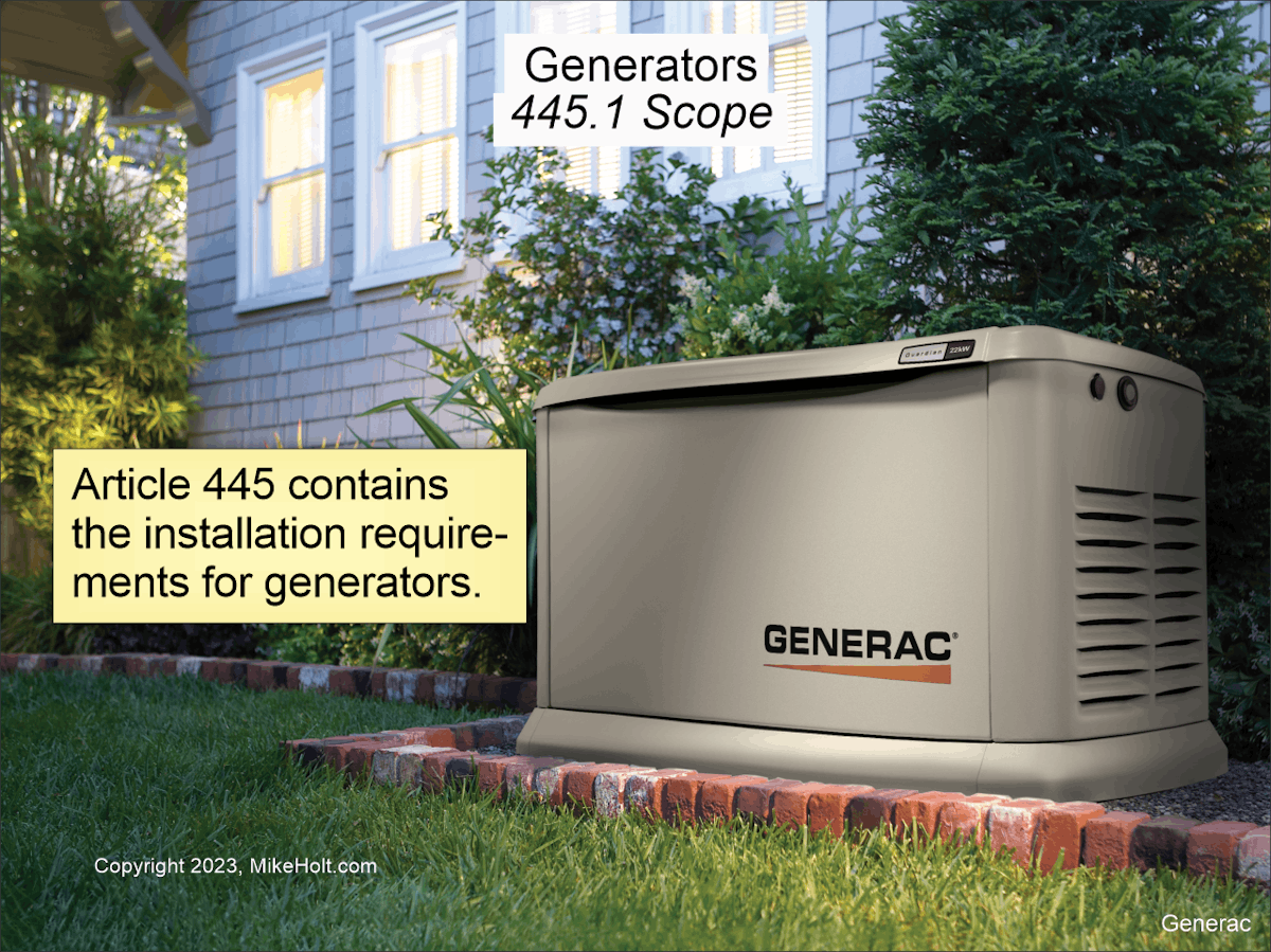 NEC Requirements for Generators | EC&M