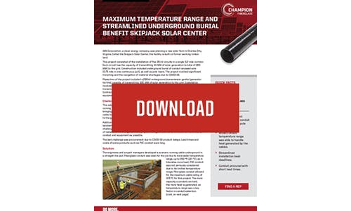 A Powerful Duo: Fiberglass conduit and solar applications | EC&M