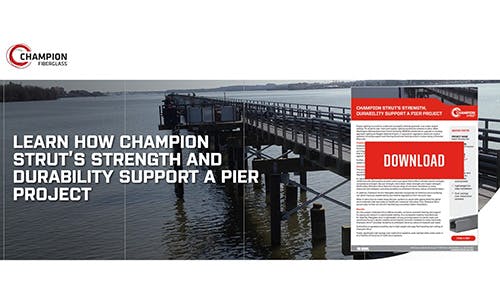 Champion Strut™ Supports a Pier Project | EC&M