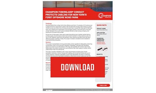 Champion Fiberglass® Conduit Protects Cabling For New York's First ...
