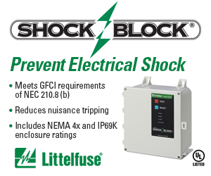 Littelfuse Shock Block® SB5000 interrupts circuit faults before shock ...